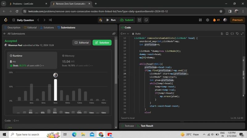 Munmun Paul on LinkedIn: #leetcodechallenge #leetcodec #leetcode2024 Munmun Paul on LinkedIn: #leetcodechallenge #leetcodec #leetcode2024