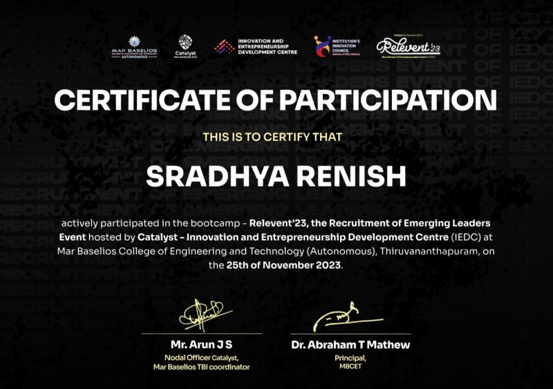 Sradhya Renish on LinkedIn: Excited to have actively participated in ... Sradhya Renish on LinkedIn: Excited to have actively participated in ...