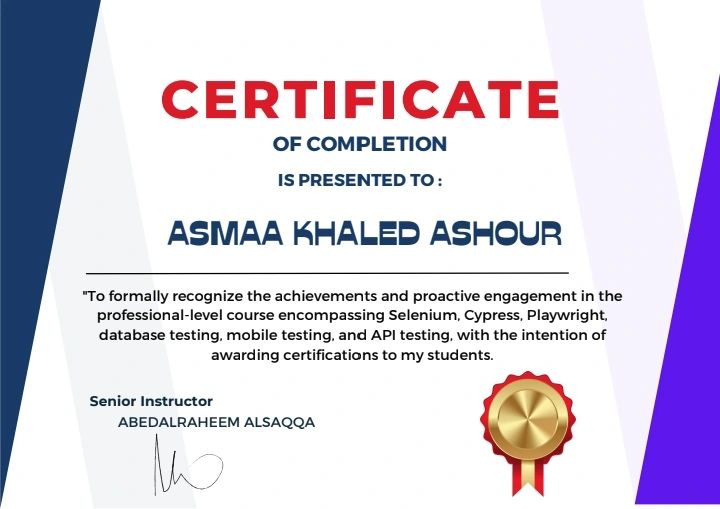 Asmaa Ashour on LinkedIn: #softwaretesting #qualityassurance #selenium ... Asmaa Ashour on LinkedIn: #softwaretesting #qualityassurance #selenium ...