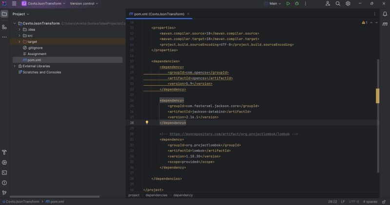 How I transformed CSV files into a JSON file with Maven | Ankita Gomkar ... How I transformed CSV files into a JSON file with Maven | Ankita Gomkar ...