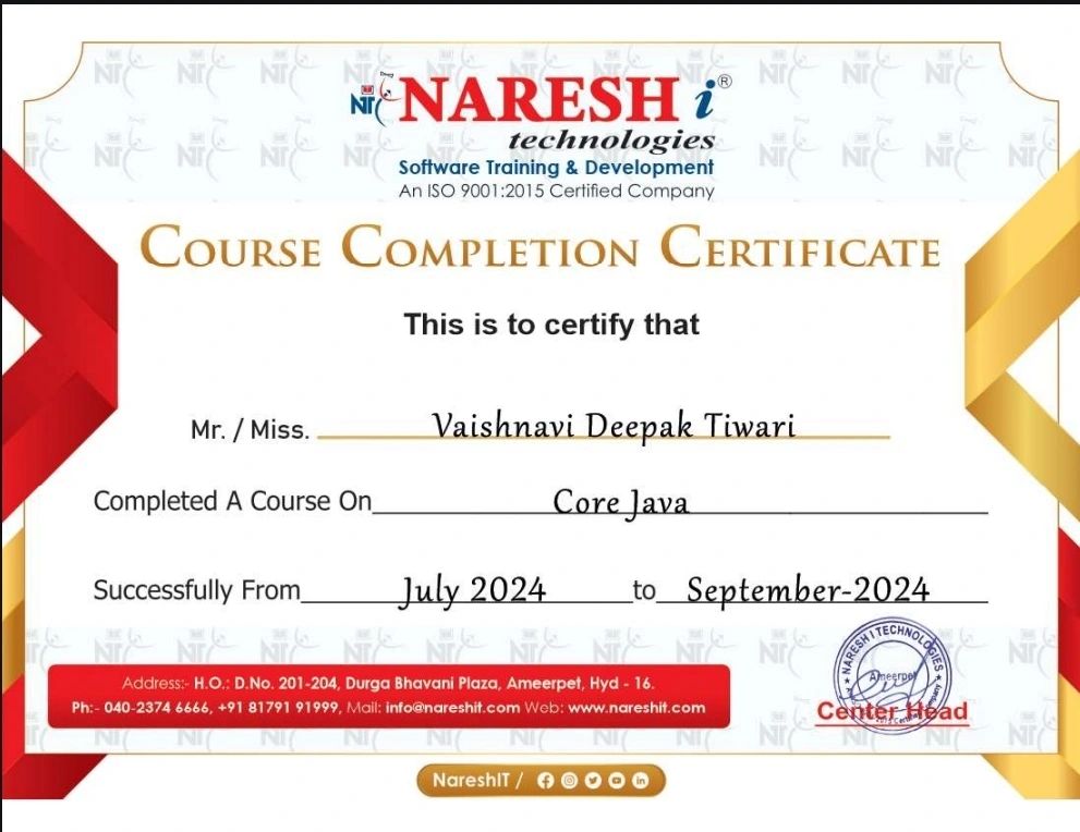 Vaishnavi Tiwari on LinkedIn: #corejava #java #oop #javadeveloper # ... Vaishnavi Tiwari on LinkedIn: #corejava #java #oop #javadeveloper # ...