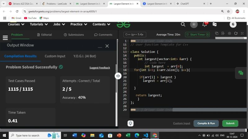 Gyan Prakash Mishra on LinkedIn: #problemsolving #dsa #code #gfg Gyan Prakash Mishra on LinkedIn: #problemsolving #dsa #code #gfg