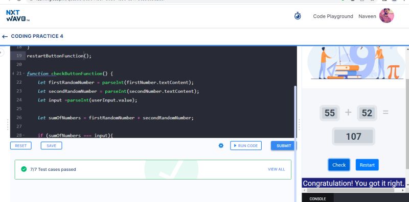 Naveen Sureddi on LinkedIn: #javascript #100daysofcode #nxtwaveteam # ... Naveen Sureddi on LinkedIn: #javascript #100daysofcode #nxtwaveteam # ...