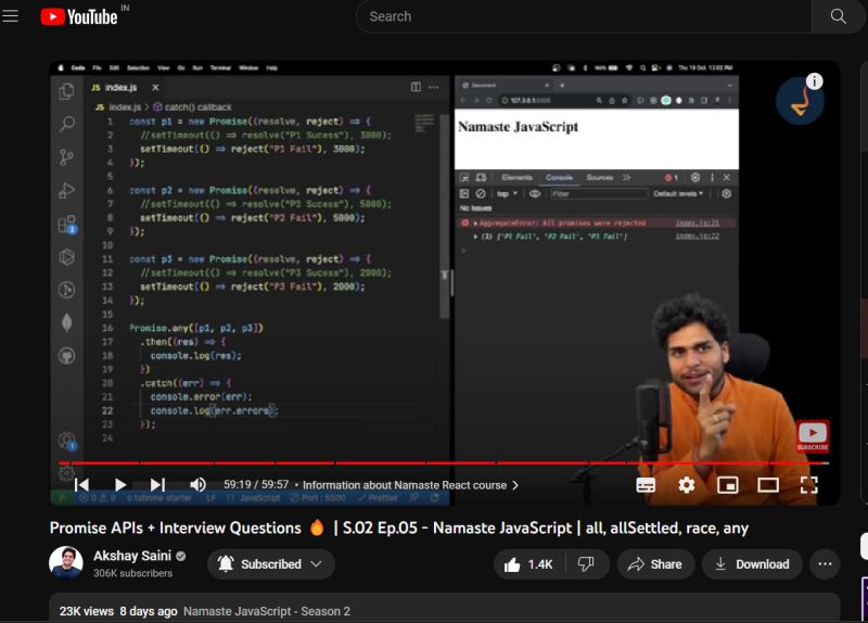 Abhishek Sharma on LinkedIn: Akshay Saini 🚀 deep dive into promise API ... Abhishek Sharma on LinkedIn: Akshay Saini 🚀 deep dive into promise API ...