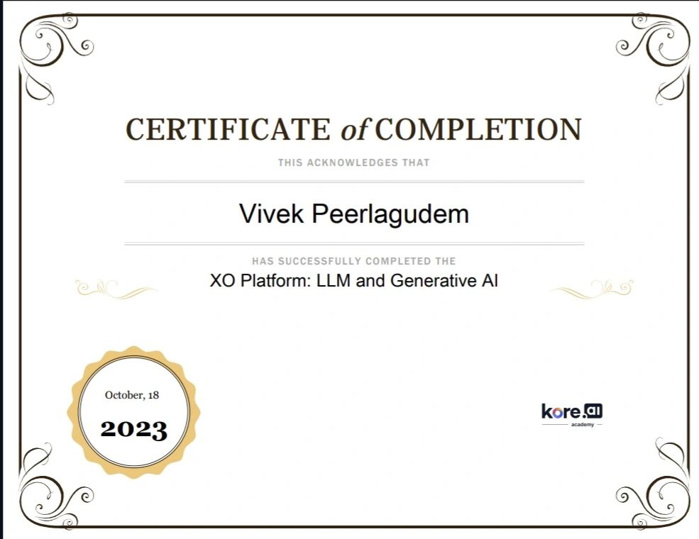 #genai #llm #genai | Vivek Peerlagudem #genai #llm #genai | Vivek Peerlagudem