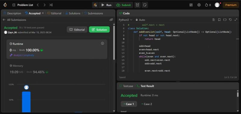 #100daysofcode #leetcodechallenge #linkedlists | Saarah Zayn #100daysofcode #leetcodechallenge #linkedlists | Saarah Zayn