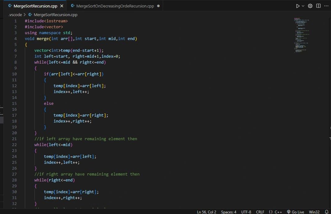 #180daysofcode #dsa #cpp #coderarmy #recursion #mergesortalgorithm ... #180daysofcode #dsa #cpp #coderarmy #recursion #mergesortalgorithm ...