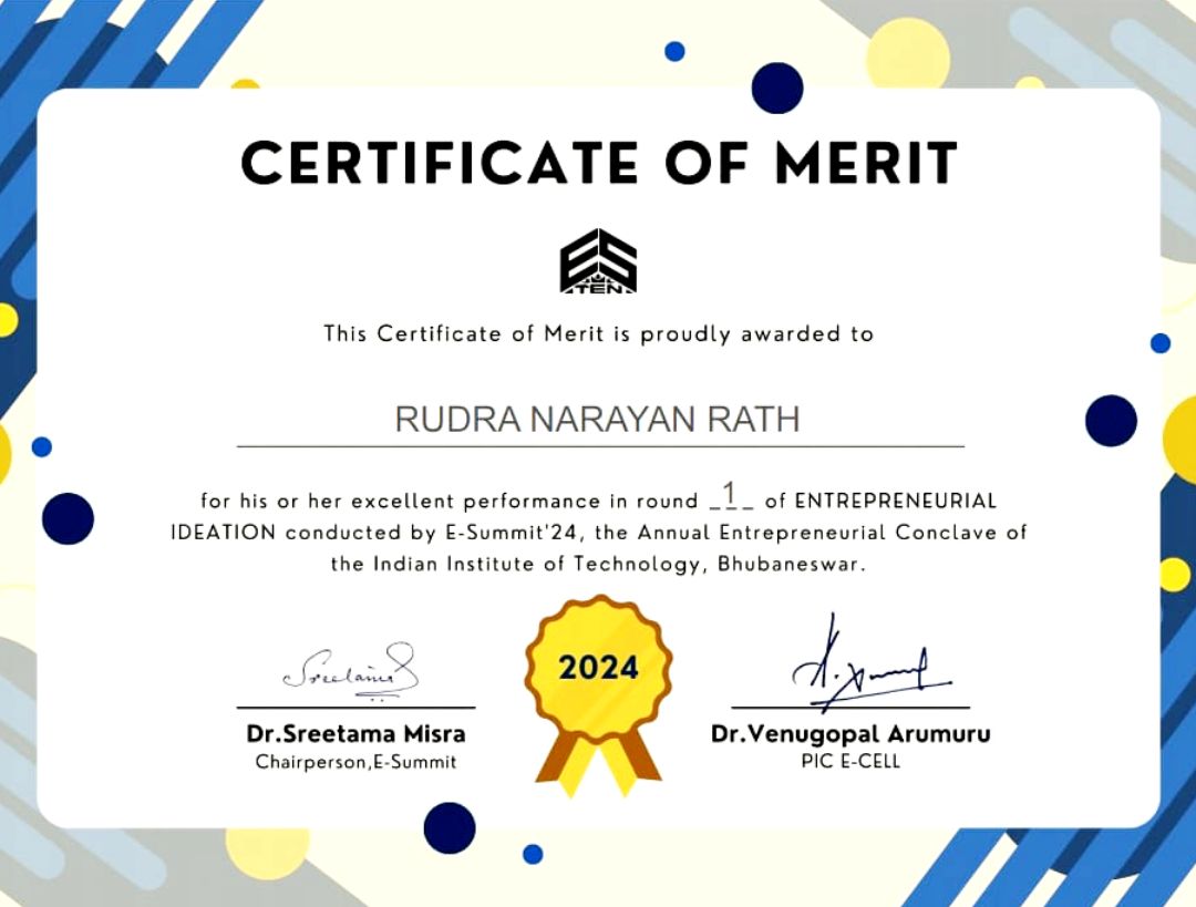 Rudra Narayan Rath on LinkedIn: #iitbhubaneswar # ... Rudra Narayan Rath on LinkedIn: #iitbhubaneswar # ...