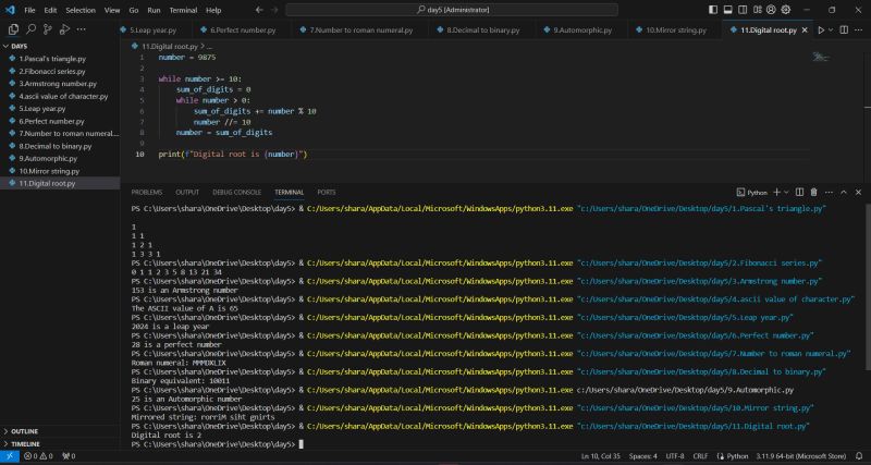 Sharath Sivakumar on LinkedIn: #day5 #30daysofcode #programmingconcepts ... Sharath Sivakumar on LinkedIn: #day5 #30daysofcode #programmingconcepts ...