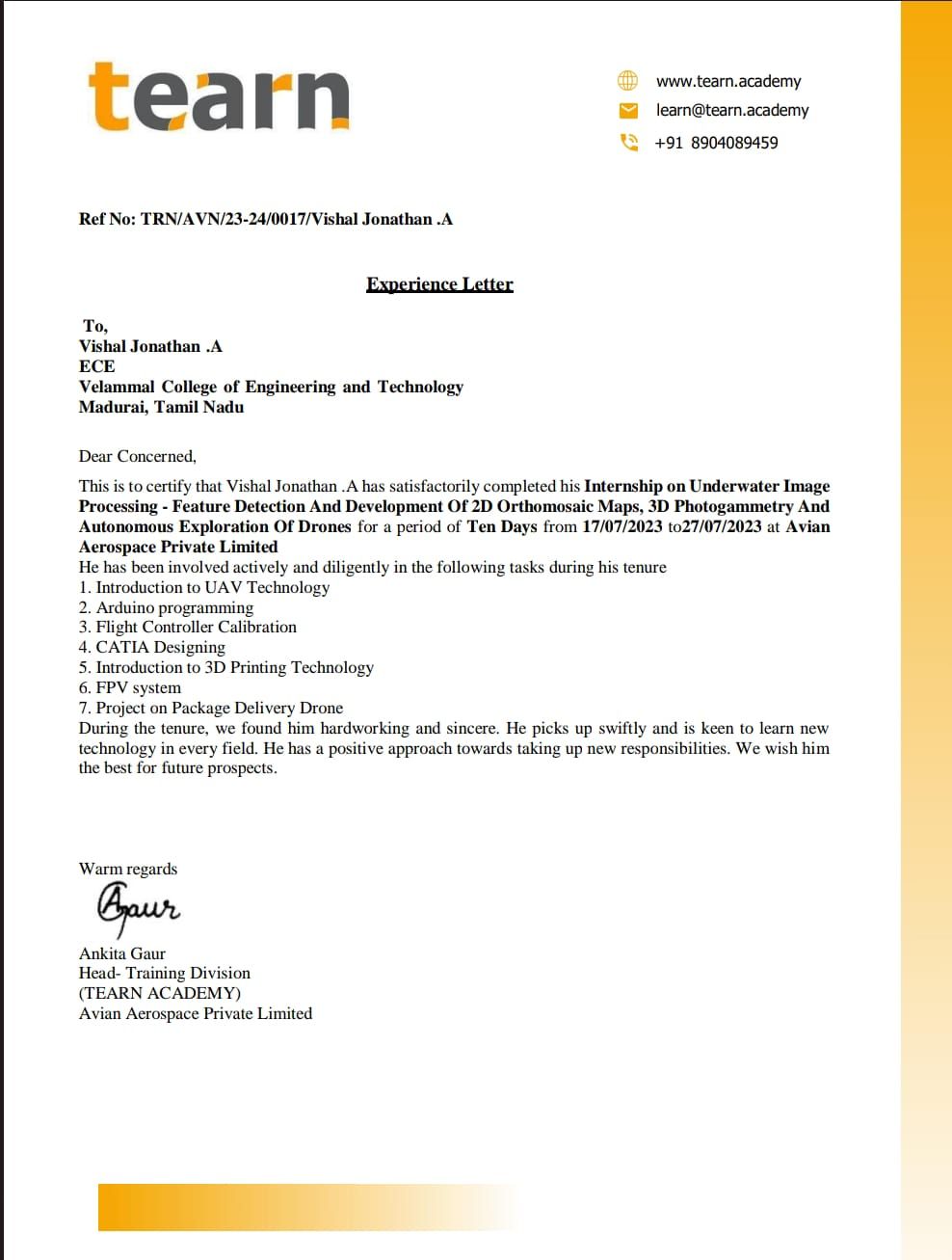 #underwaterimaging #aerospaceinnovation #internshipexperience | Vishal ... #underwaterimaging #aerospaceinnovation #internshipexperience | Vishal ...