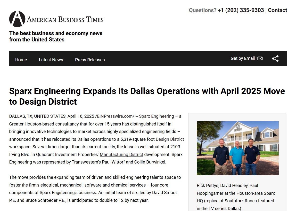 We're excited to announce our new Sparx Dallas office in the Design ... We're excited to announce our new Sparx Dallas office in the Design ...