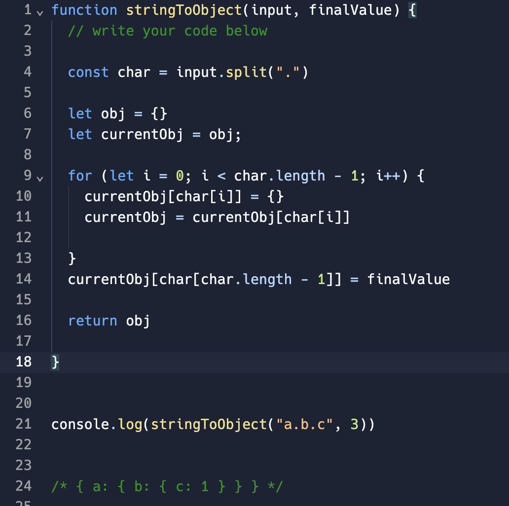 How to write a function that converts string input into an object ... How to write a function that converts string input into an object ...