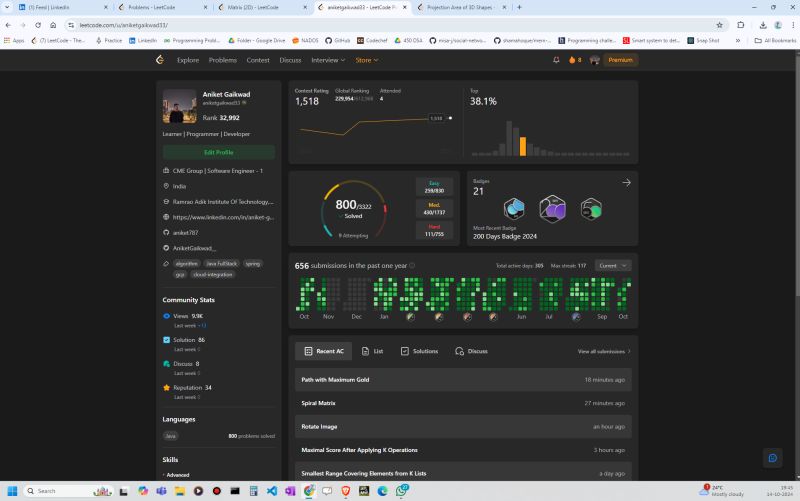 Aniket Gaikwad. on LinkedIn: #leetcode #coding #dsa #learning #java # ... Aniket Gaikwad. on LinkedIn: #leetcode #coding #dsa #learning #java # ...