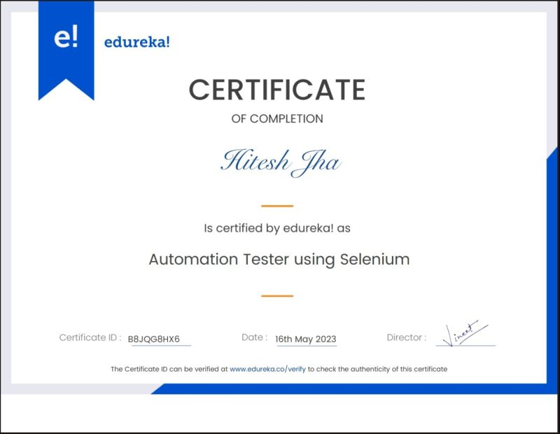 Hitesh Kumar Jha on LinkedIn: #thankyou #automation #edureka # ... Hitesh Kumar Jha on LinkedIn: #thankyou #automation #edureka # ...