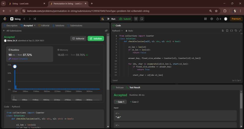 Abina Sri K on LinkedIn: #leetcode #dailychallenge Abina Sri K on LinkedIn: #leetcode #dailychallenge