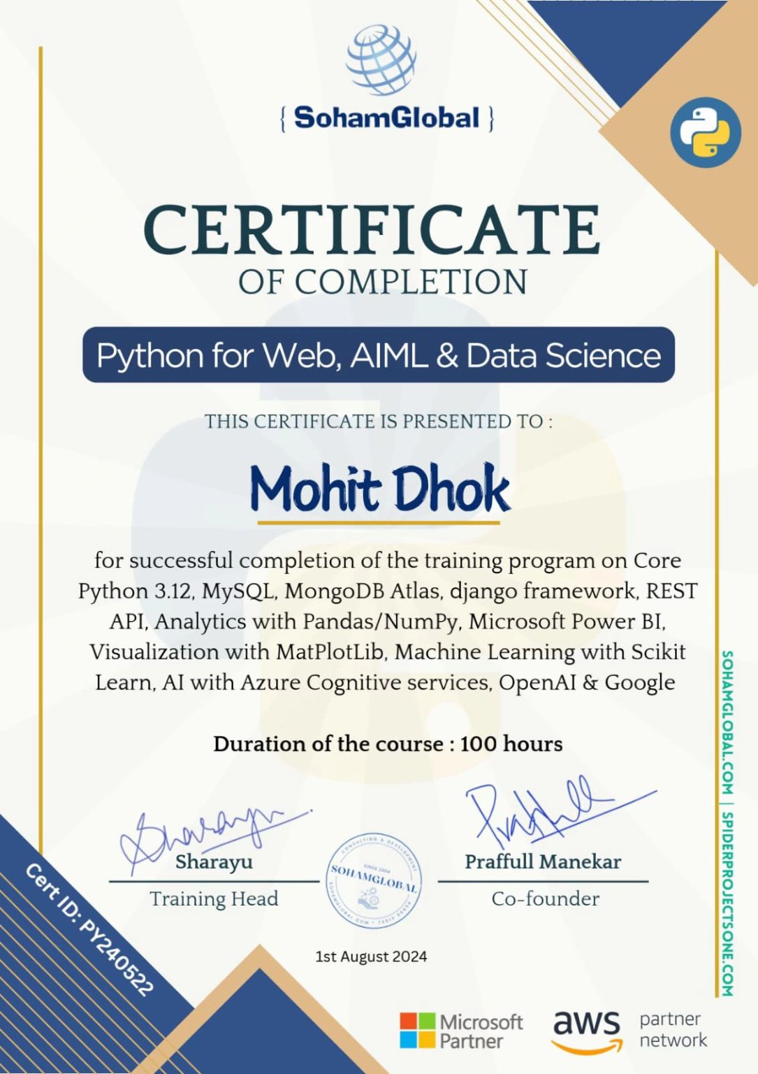 Mohit Dhok on LinkedIn: #python #analytics #mysql #datascience #aiml # ... Mohit Dhok on LinkedIn: #python #analytics #mysql #datascience #aiml # ...