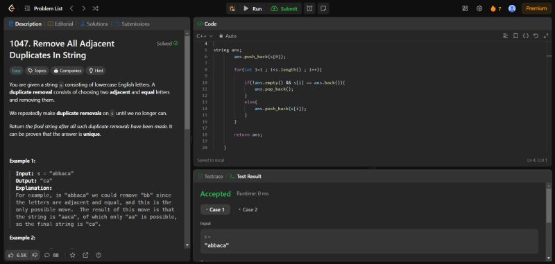 LeetCode Challenge: Remove Duplicates in String | Kavya Mittal posted ... LeetCode Challenge: Remove Duplicates in String | Kavya Mittal posted ...