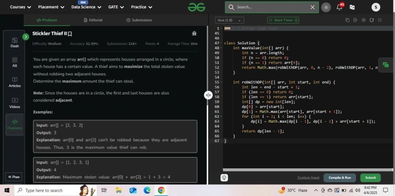#gfg160 #geekstreak2024 #dsa #dynamicprogramming #sticklerthief ... #gfg160 #geekstreak2024 #dsa #dynamicprogramming #sticklerthief ...