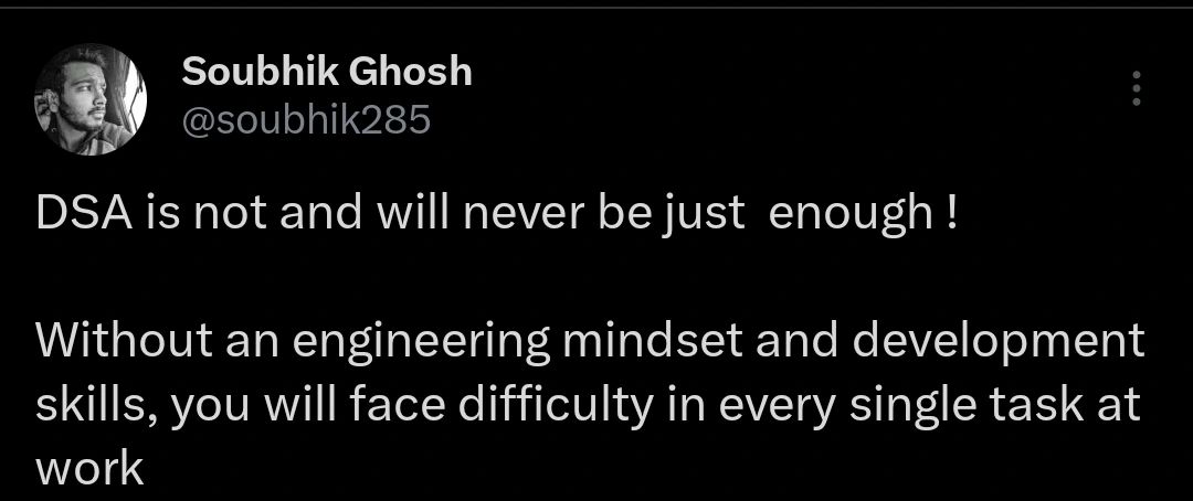 Soubhik Ghosh on LinkedIn: #softwareengineering #dsa #development #jobs ... Soubhik Ghosh on LinkedIn: #softwareengineering #dsa #development #jobs ...