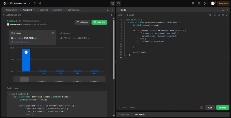 #100daysofcode #leetcode #100daysofleetcode #java #linkedlist… | ANKIT ... #100daysofcode #leetcode #100daysofleetcode #java #linkedlist… | ANKIT ...