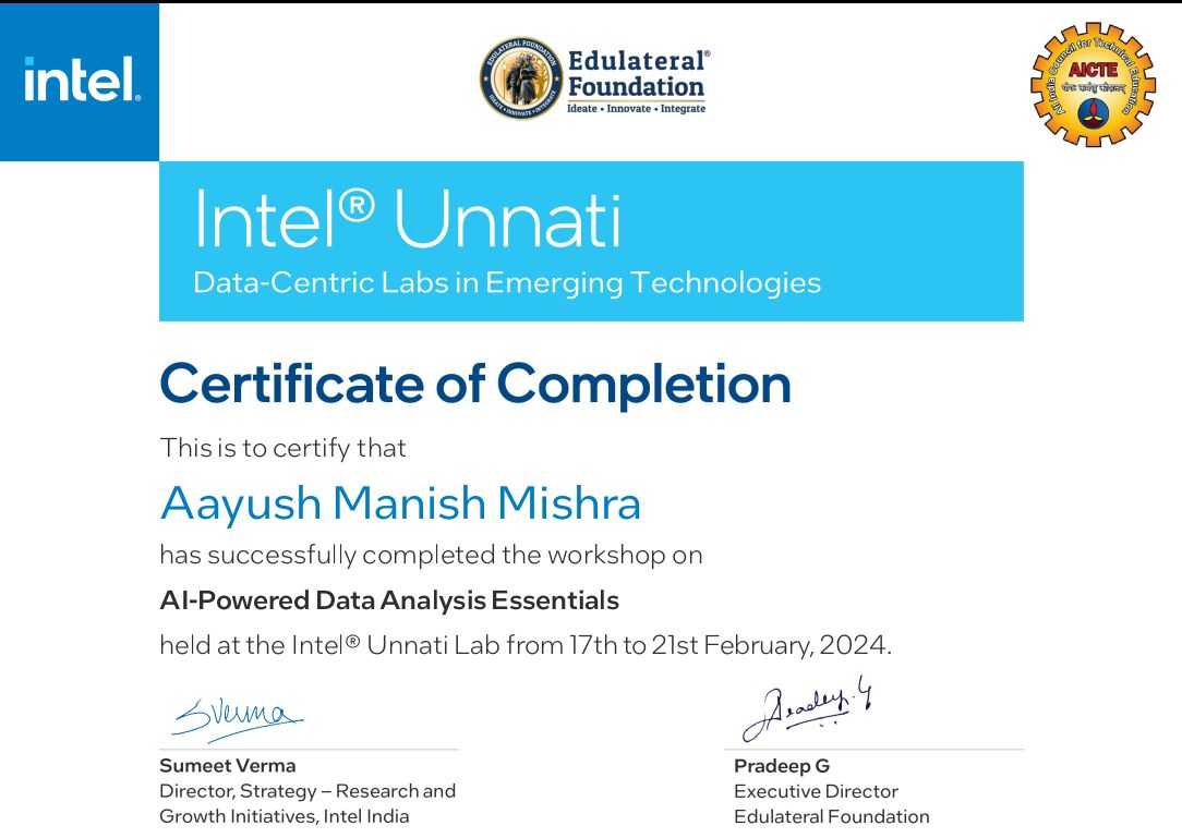 Aayush Mishra on LinkedIn: #intel Aayush Mishra on LinkedIn: #intel