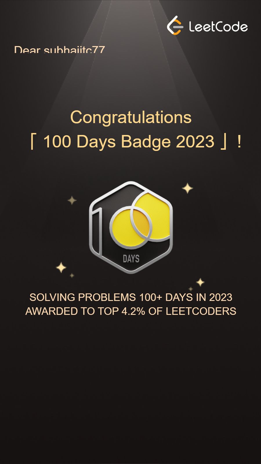 Subhajit Chakrabarti ↗️ on LinkedIn: #codingjourney #leetcode # ... Subhajit Chakrabarti ↗️ on LinkedIn: #codingjourney #leetcode # ...