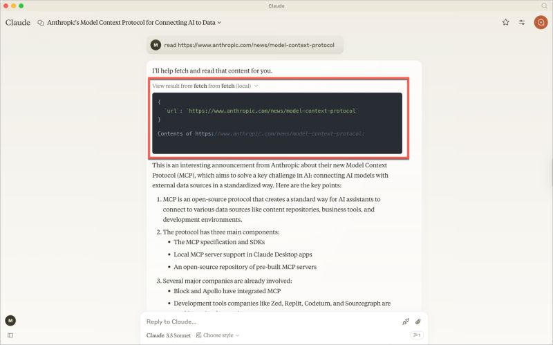 Install MCP Server Fetch for Claude AI on Mac and… | 4sysops - The ... Install MCP Server Fetch for Claude AI on Mac and… | 4sysops - The ...