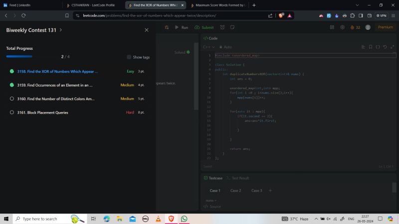 Chandra Subhashini Thakran on LinkedIn: #leetcode #leetcodecontest # ... Chandra Subhashini Thakran on LinkedIn: #leetcode #leetcodecontest # ...