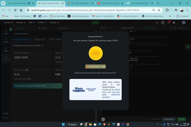 Mohammed Mohsin on LinkedIn: #gfg #geeksforgeeks #codinglife #gfg160 # ... Mohammed Mohsin on LinkedIn: #gfg #geeksforgeeks #codinglife #gfg160 # ...