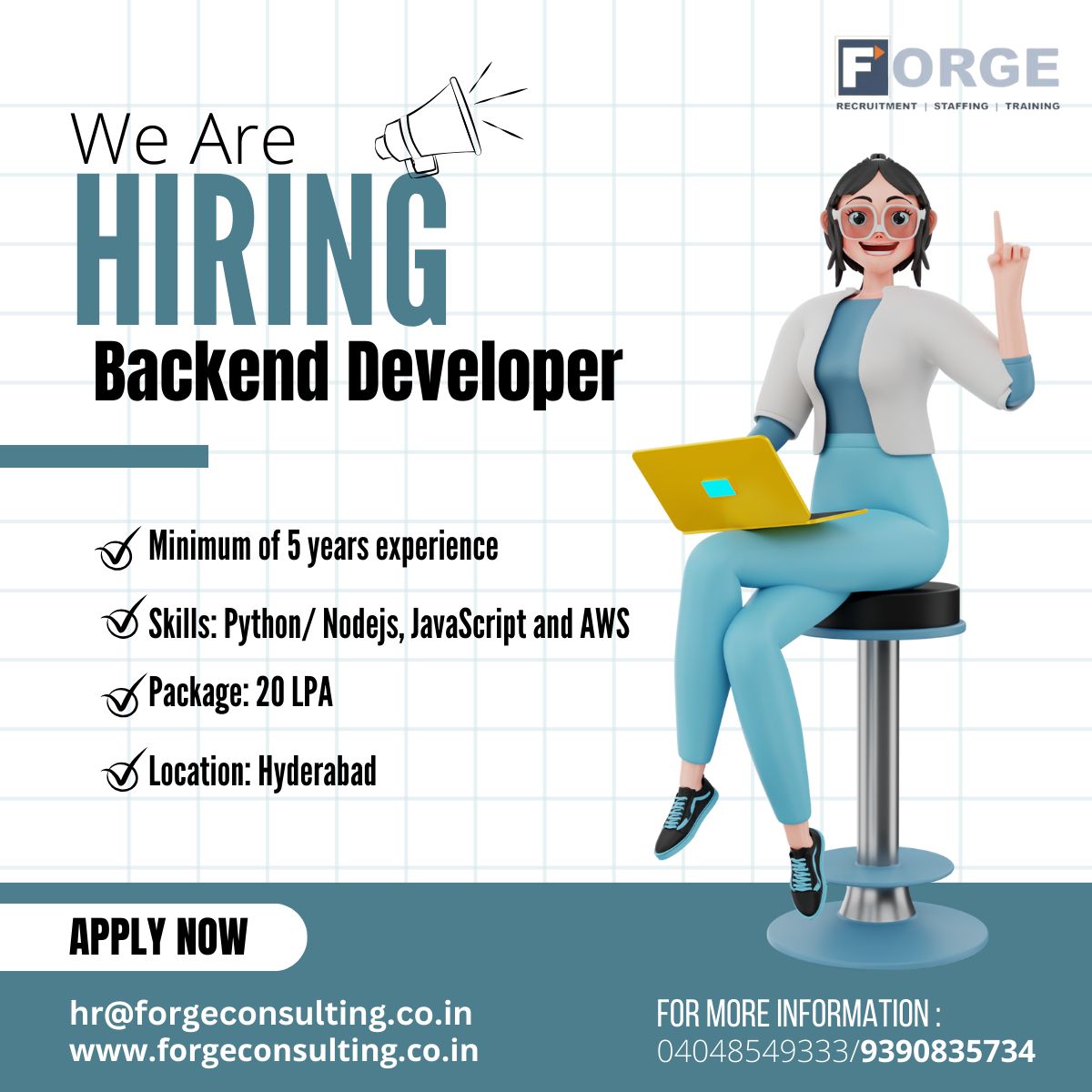 Forge Consulting Pvt Ltd on LinkedIn: #python #pythonjobs # ... Forge Consulting Pvt Ltd on LinkedIn: #python #pythonjobs # ...