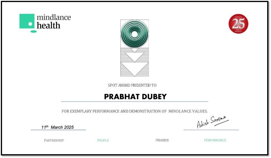 #spotaward #recognition #mindlance #success #performer | Prabhat Dubey ... #spotaward #recognition #mindlance #success #performer | Prabhat Dubey ...