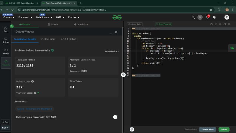 #gfg160dayschallenge #gfg160dayschallenge #dsa #coding #stockbuyandsell ... #gfg160dayschallenge #gfg160dayschallenge #dsa #coding #stockbuyandsell ...
