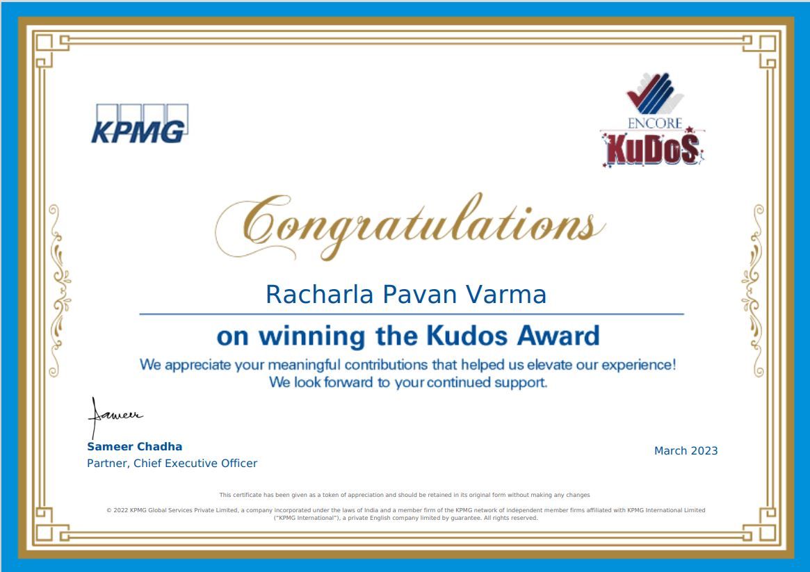 #kpmg | CA Pavan Varma #kpmg | CA Pavan Varma