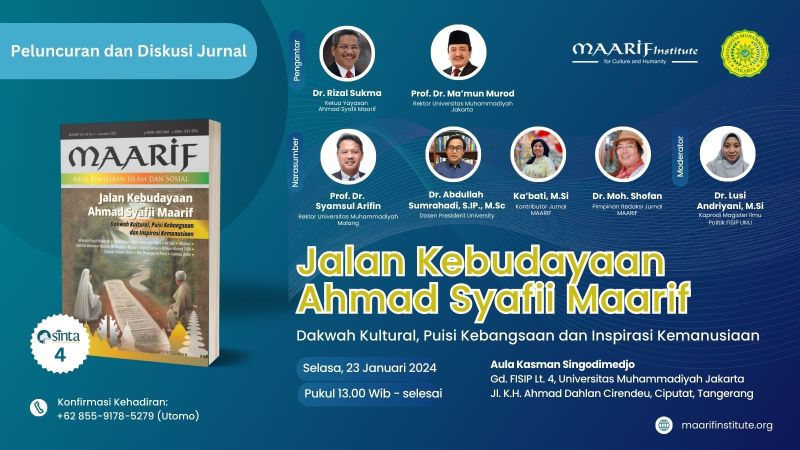 MAARIF Institute on LinkedIn: Jurnal MAARIF: ARUS PEMIKIRAN ISLAM DAN ... MAARIF Institute on LinkedIn: Jurnal MAARIF: ARUS PEMIKIRAN ISLAM DAN ...