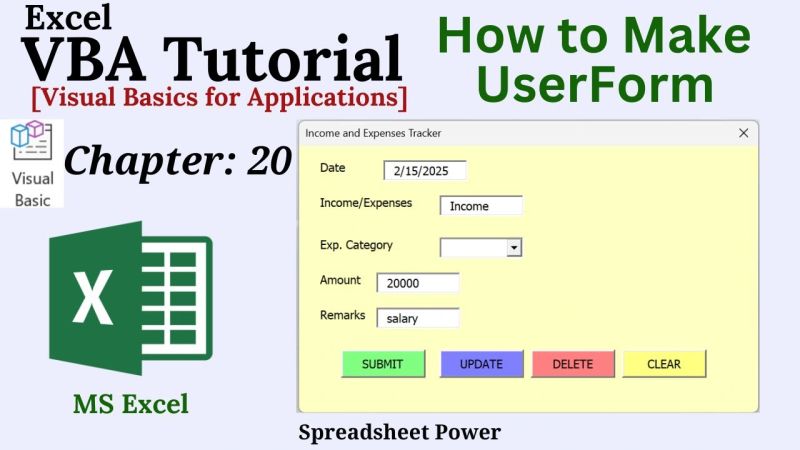 Userform tutorial in Excel VBA video tutorial: https://lnkd.in/gQf_37wS ... Userform tutorial in Excel VBA video tutorial: https://lnkd.in/gQf_37wS ...