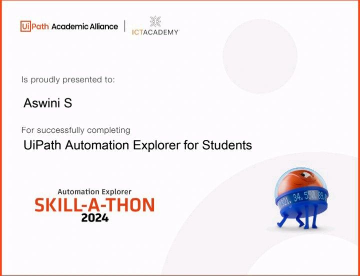 Aswini S posted on LinkedIn Aswini S posted on LinkedIn