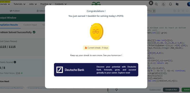 Day 40 of solving problems on GeeksforGeeks platform | Aakash Rajput ... Day 40 of solving problems on GeeksforGeeks platform | Aakash Rajput ...