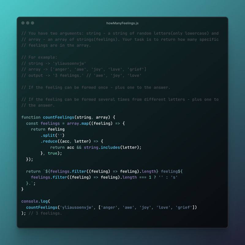 Cameron Johnson on LinkedIn: #javascript #codingchallenge # ... Cameron Johnson on LinkedIn: #javascript #codingchallenge # ...