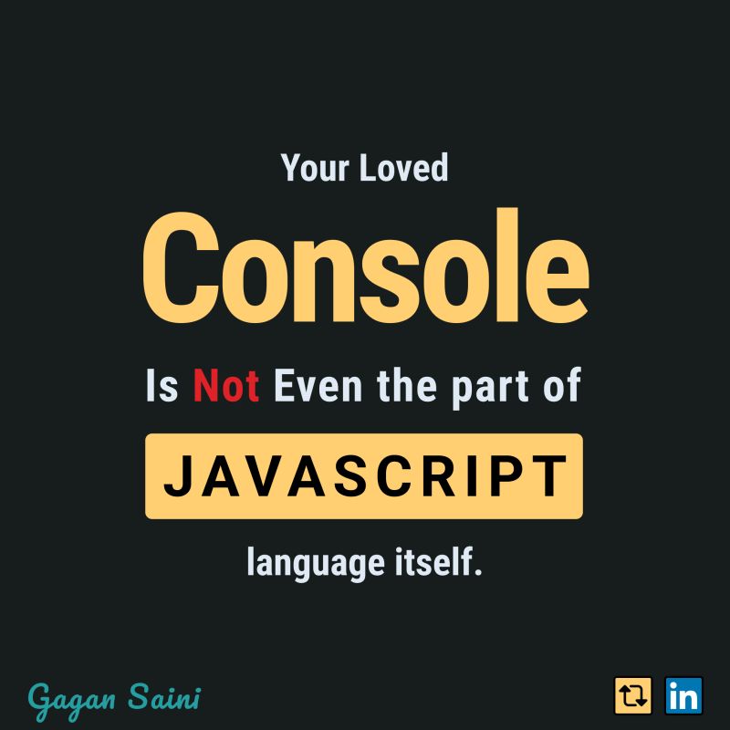 Gagan Saini on LinkedIn: #javascript #console #environment #jsdeveloper ... Gagan Saini on LinkedIn: #javascript #console #environment #jsdeveloper ...