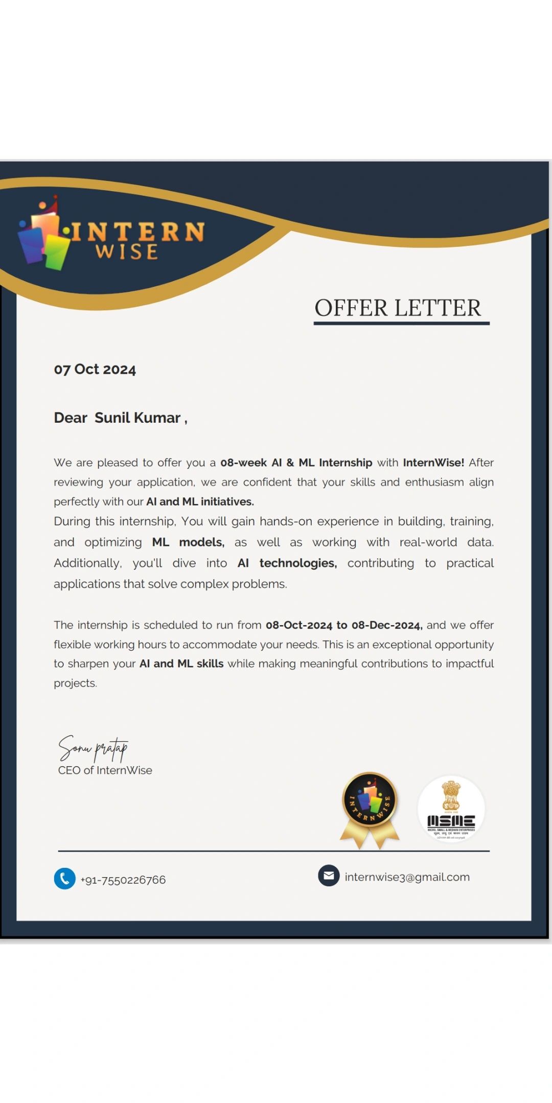 Sunil Bajiya on LinkedIn: Thank you so much for the opportunity! I am ... Sunil Bajiya on LinkedIn: Thank you so much for the opportunity! I am ...