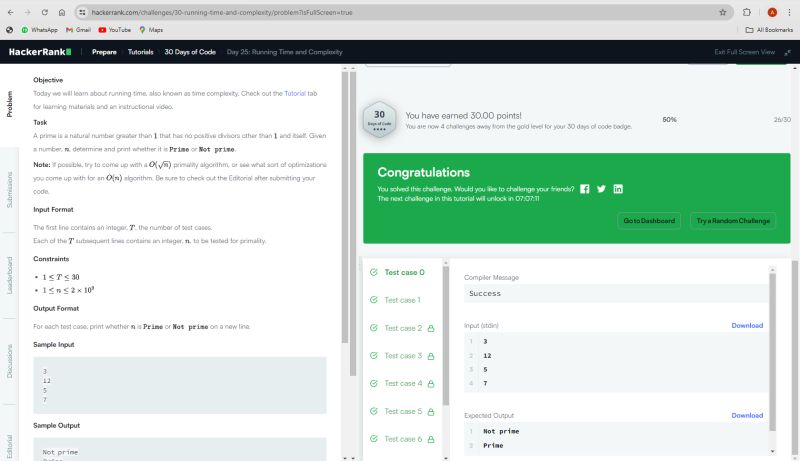 HackerRank challenge: Running Time and Complexity in Java | Ankita ... HackerRank challenge: Running Time and Complexity in Java | Ankita ...