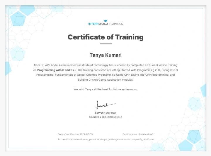 Tanya Kumari on LinkedIn: #programming #c #coding #softwaredevelopment ... Tanya Kumari on LinkedIn: #programming #c #coding #softwaredevelopment ...