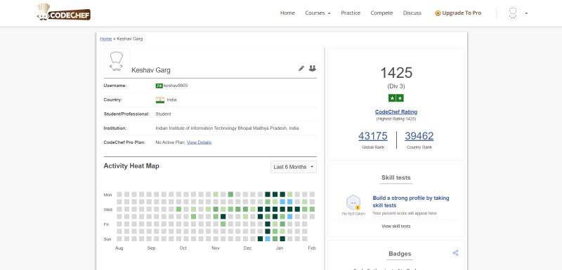 Keshav Garg on LinkedIn: #codechef #competitiveprogramming # ... Keshav Garg on LinkedIn: #codechef #competitiveprogramming # ...