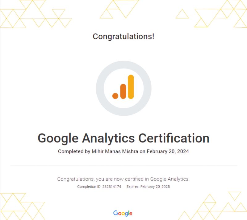 Mihir Manas Mishra on LinkedIn: I am excited to share my completion of ... Mihir Manas Mishra on LinkedIn: I am excited to share my completion of ...