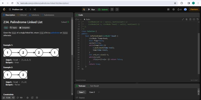 Day 36 of #100daysofcode challenge: Solving Linked List problem ... Day 36 of #100daysofcode challenge: Solving Linked List problem ...