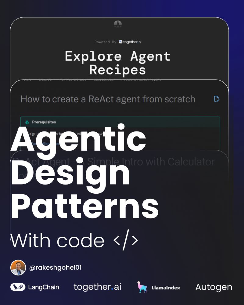 Want to practice AI Agent design patterns with hands-on code? Well, now ... Want to practice AI Agent design patterns with hands-on code? Well, now ...