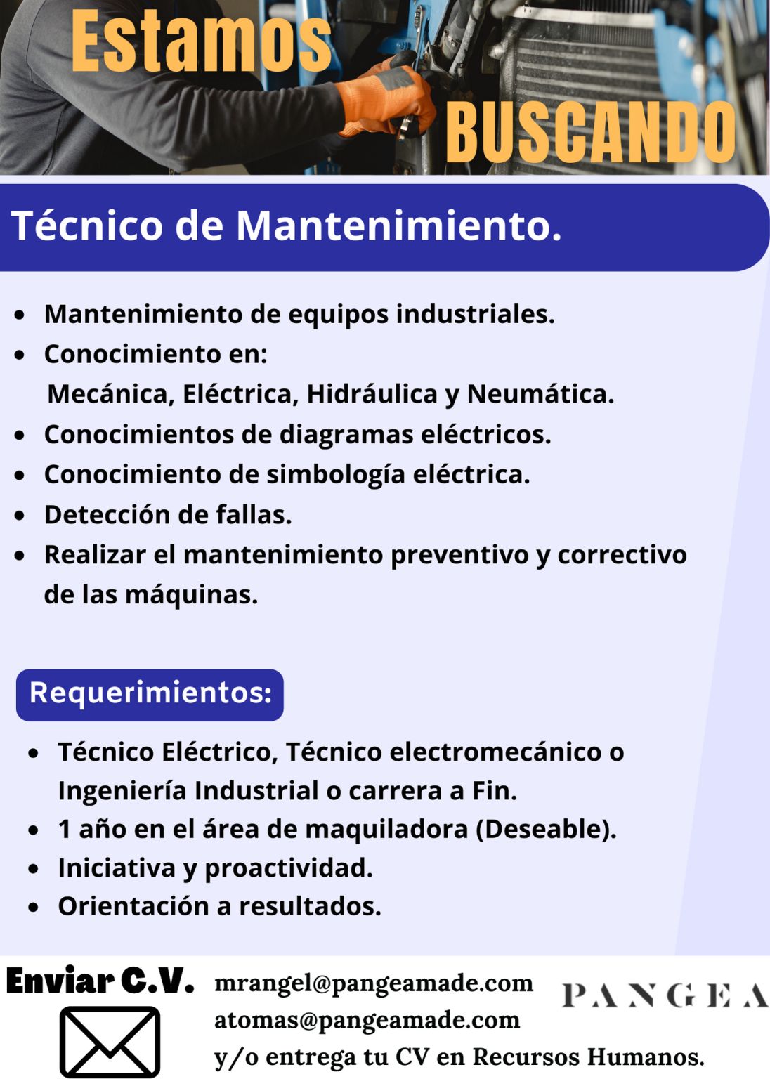 Estamos contratando!! Pangea Nuevo Laredo Tenemos una vacante ... Estamos contratando!! Pangea Nuevo Laredo Tenemos una vacante ...