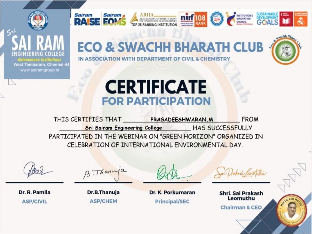 PRAGADEESHWARAN M on LinkedIn: #greenhorizon #environmental # ... PRAGADEESHWARAN M on LinkedIn: #greenhorizon #environmental # ...