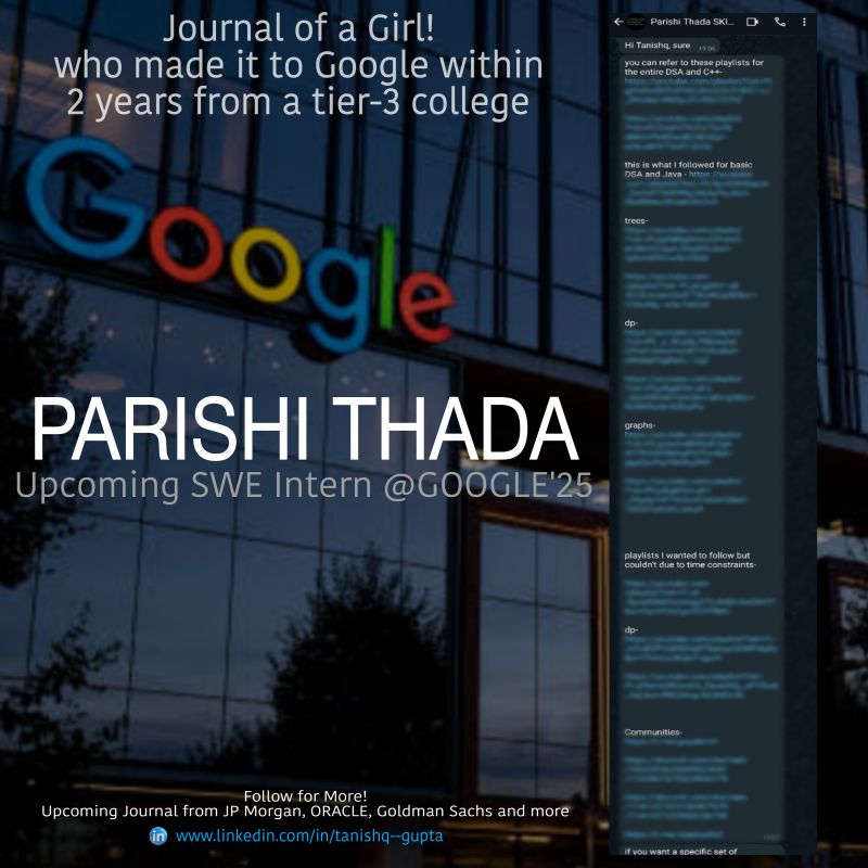 Tanishq Gupta on LinkedIn: #successstories #journal #google #tier3 # ... Tanishq Gupta on LinkedIn: #successstories #journal #google #tier3 # ...