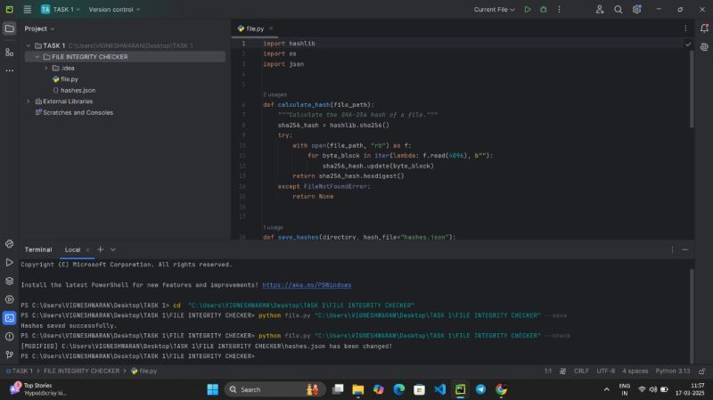 #taskcompleted #cybersecurity #python #hashing #internship ... #taskcompleted #cybersecurity #python #hashing #internship ...